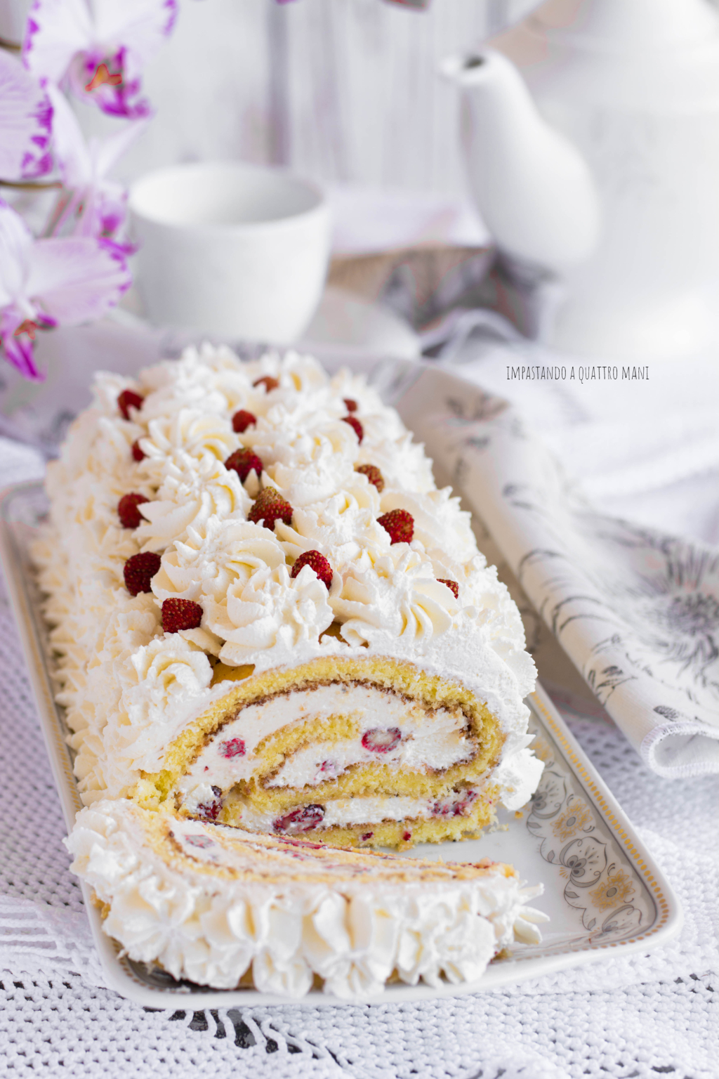 Rotolo con cheese cream | Impastando a quattro mani