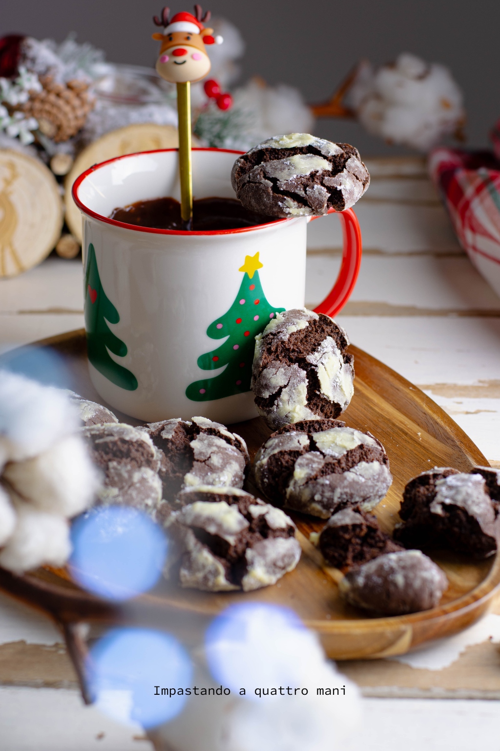 Chocolate crinkles | Impastando a quattro mani