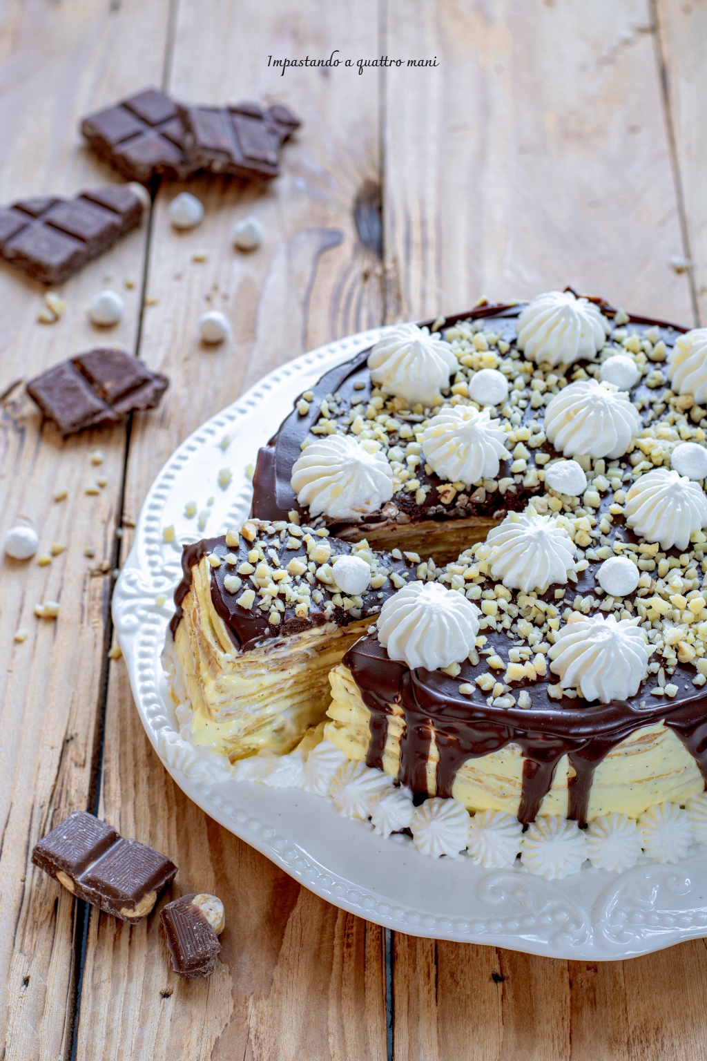 Torta di crepes | Impastando a quattro mani